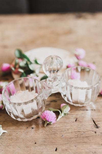 Ribbed Glass Salt Cellar – Madame de la Maison